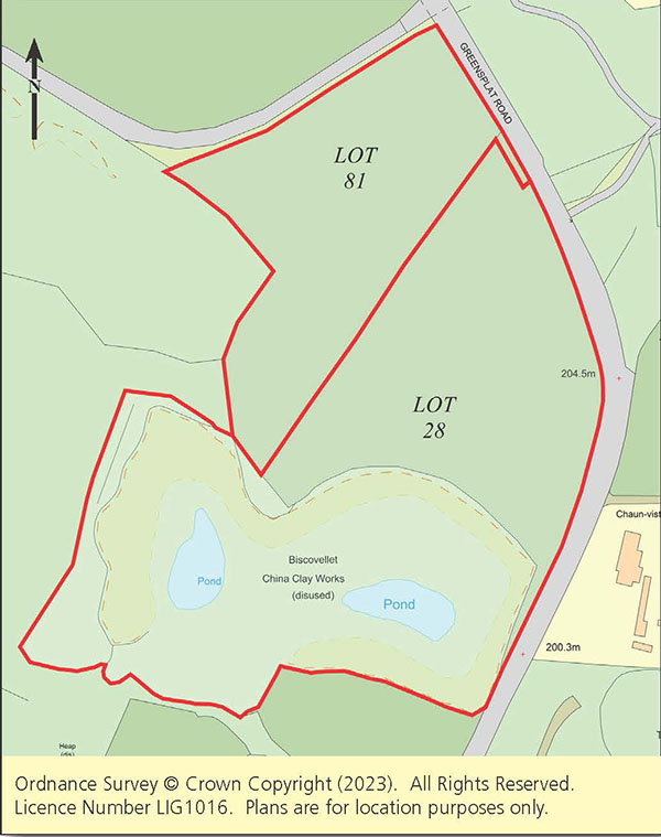 LOT - 28 AUCTION - 241 - FREEHOLD LAND AND DISUSED QUARRY