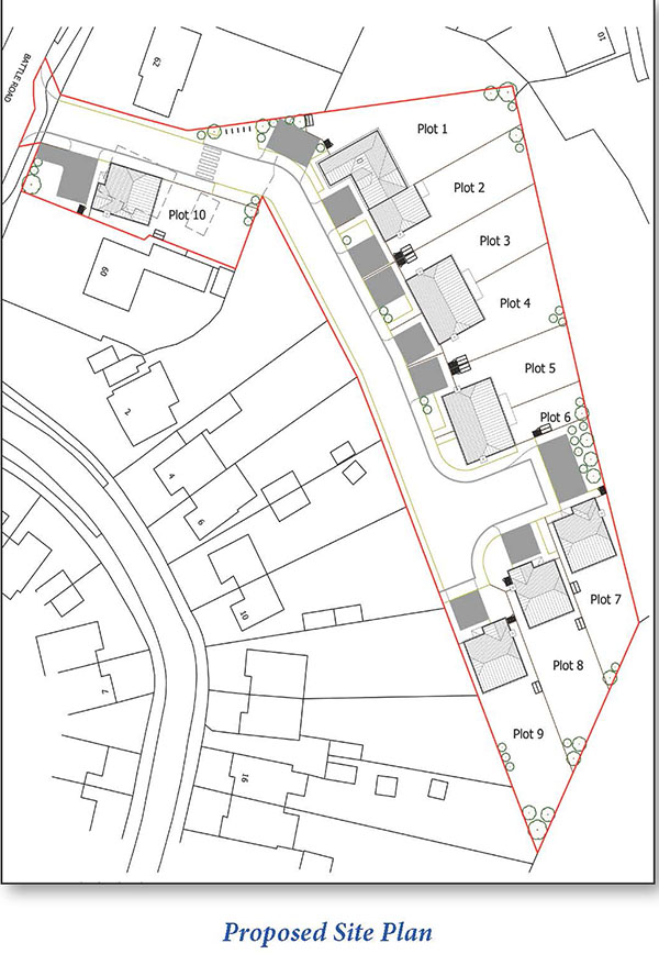 LOT - 15 AUCTION - 243 - LAND WITH OUTLINE PLANNING CONSENT FOR TEN ...