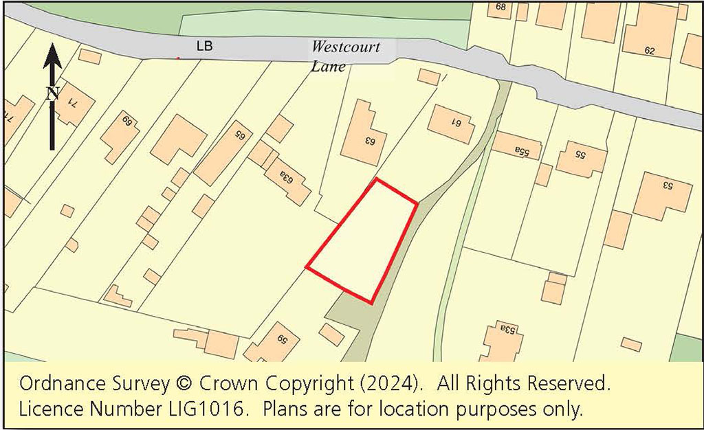 LOT - 124 AUCTION - 251 - LAND WITH PLANNING FOR A DETACHED BUNGALOW