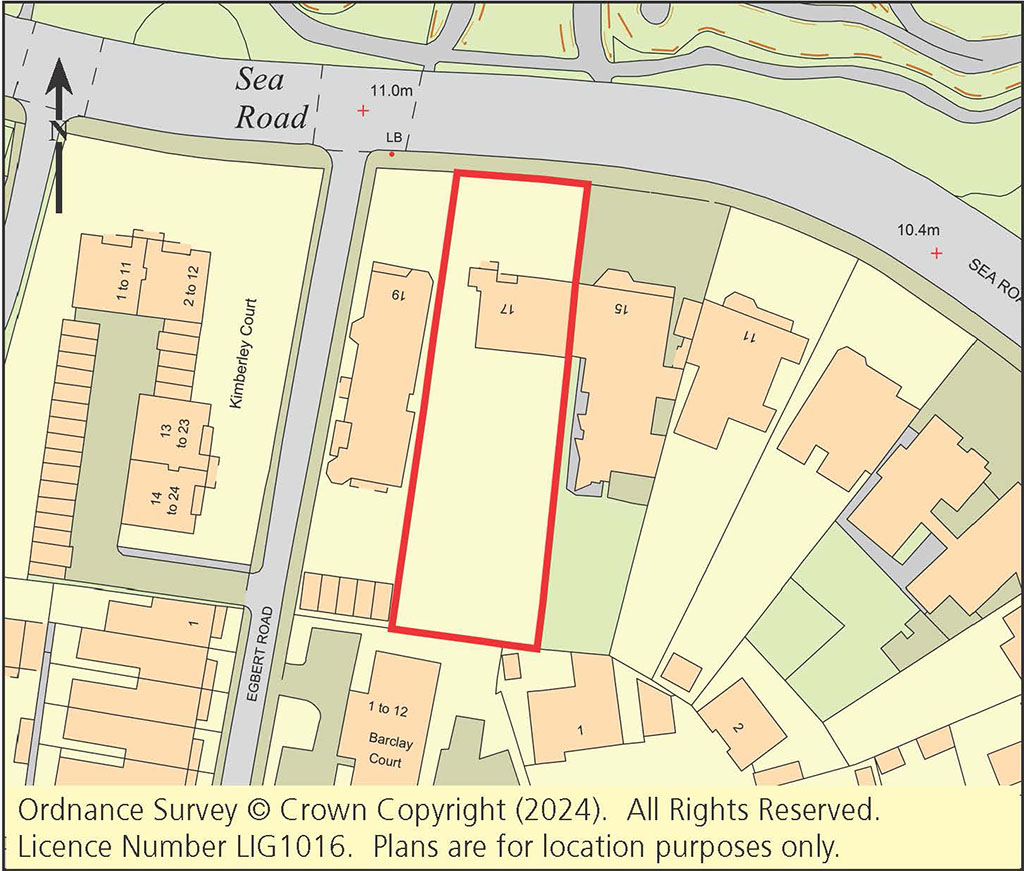 LOT - 140 AUCTION - 251 - SEAFRONT BLOCK OF SIX FLATS ON GOOD SIZE PLOT