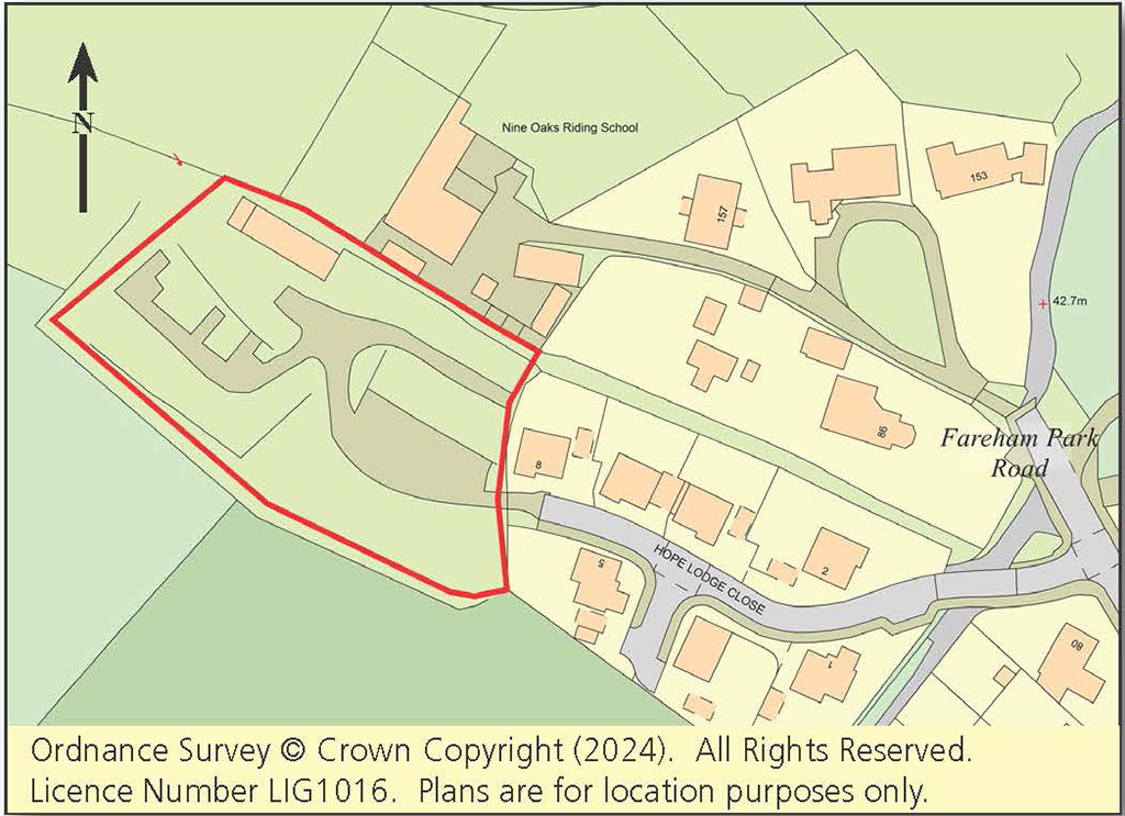 Land Hope Lodge Close, Fareham, Hampshire, PO15 6FH
