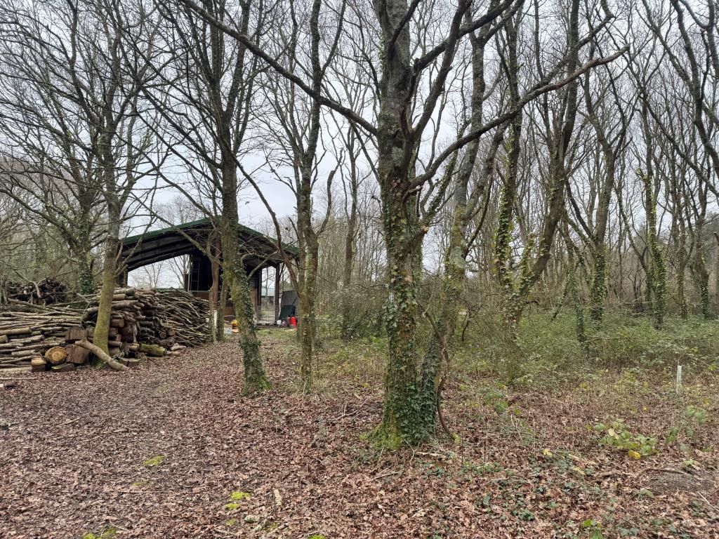 LOT - 2 AUCTION - 256 - STEEL FRAMED BARN AND EXTENDED STATIC CARAVAN ...